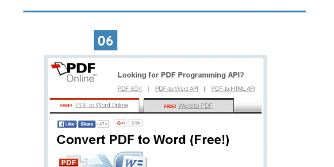 Top 8 Online PDF To Word Converters | Infographic Portal