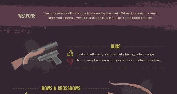 Surviving The Zombie Apocalypse | Infographic Portal