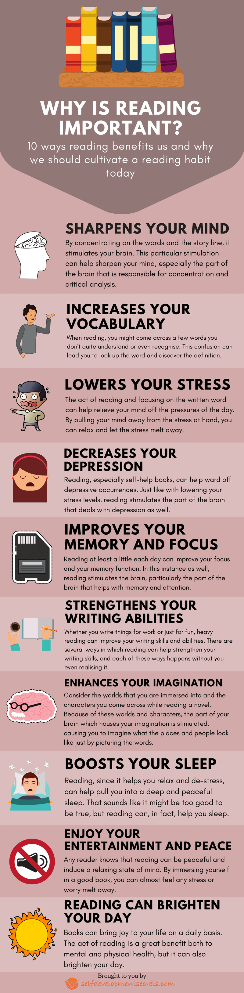 10 Reasons Why Reading Is Important Infographic Portal
