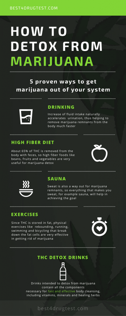 5 Ways to Detox from Marijuana | Infographic Portal