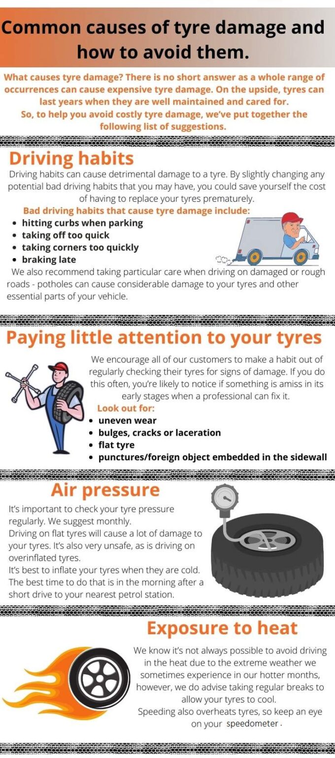 Some of the more common causes of tyre damage and prevention ...