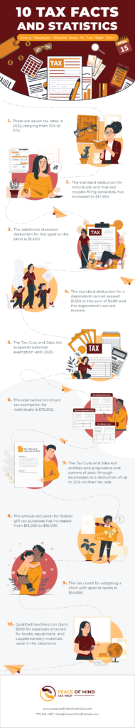 10 Tax Facts and Statistics Every Taxpayer Should Know in Tax Year 2022 - Infographic Portal